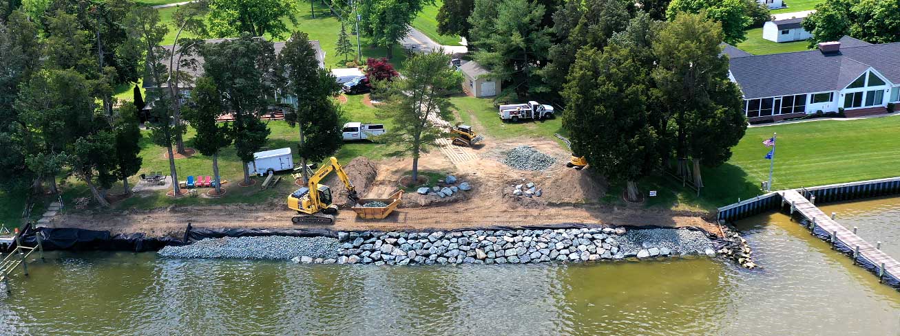 Shoreline Repair | Slayden's Erosion Control in Easton MD